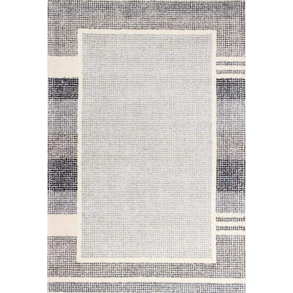 BASHIAN Luminous Lilianna Grey 4 ft. x 6 ft. Geometric Contemporary ...