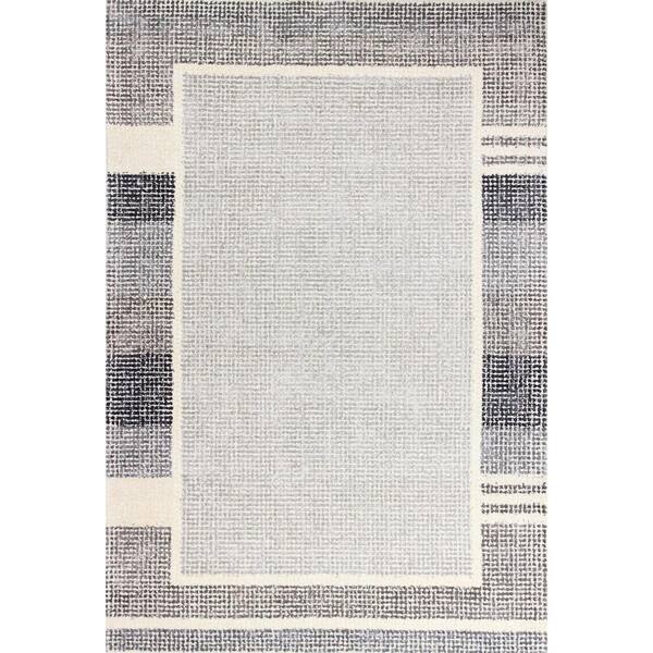 BASHIAN Luminous Lilianna Grey 4 ft. x 6 ft. Geometric Contemporary ...