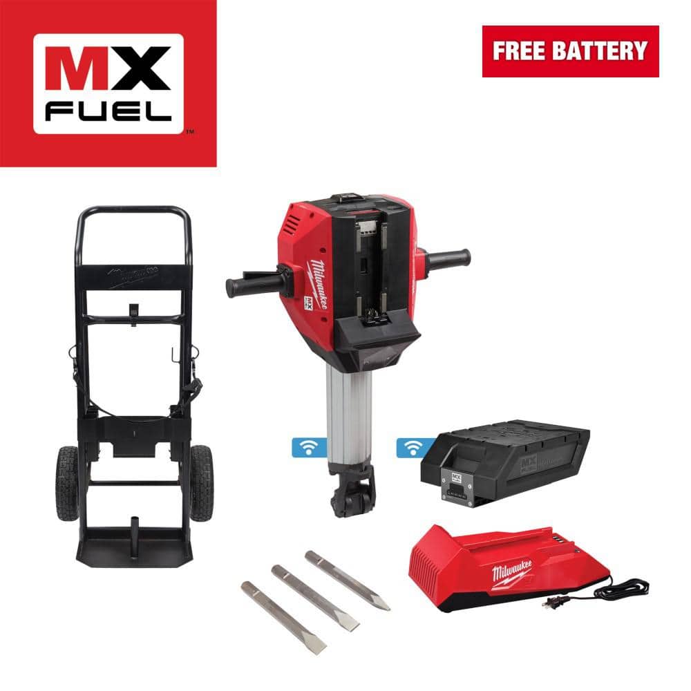 Milwaukee MX FUEL Lithium-Ion Cordless 1-1/8 in. Breaker with Battery ...