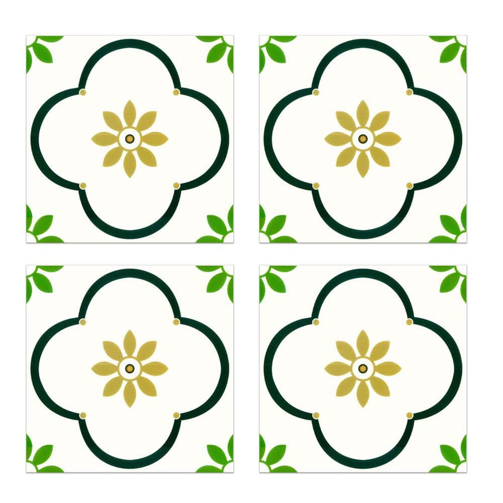 Vsmile 12 in. x 12 in. x 0.06 in. Vinyl Peel and Stick Wall Floor Tile ...