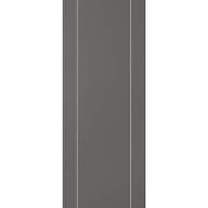 Belldinni Optima 2U 24 in. x 80 in. No Bore Black Matte Solid Composite ...