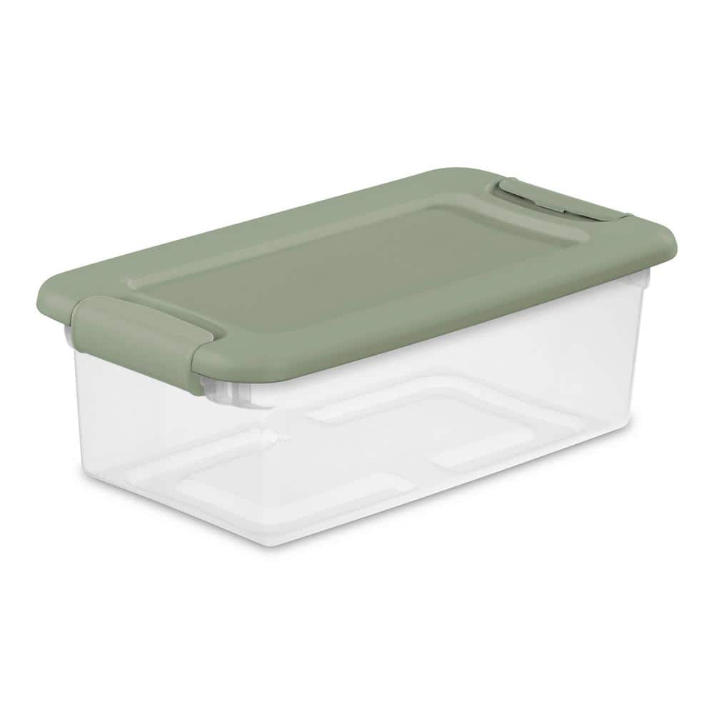 Sterilite 6 Qt Latching Boxes Set Of 3 1480b504 The Home Depot