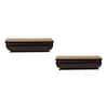 Home Decorators Collection 2-Shelf 8 in. L x 4 in. W Profile Espresso ...