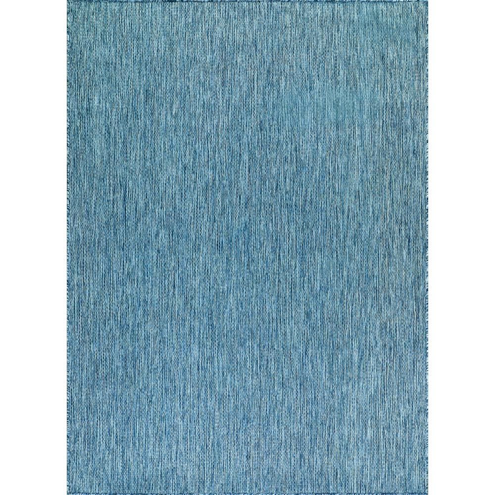 Beverly Rug 8 X 10 Aqua Aloha Washable Solid Indoor Outdoor Area Rug HD ...