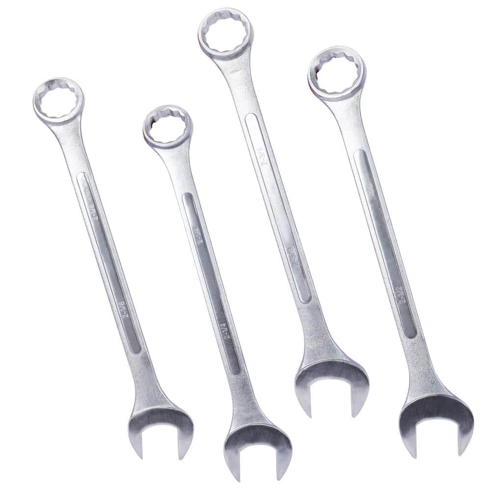 Flynama 4-Piece Jumbo Combination Wrench Set Extra Large, Storage Bag ...