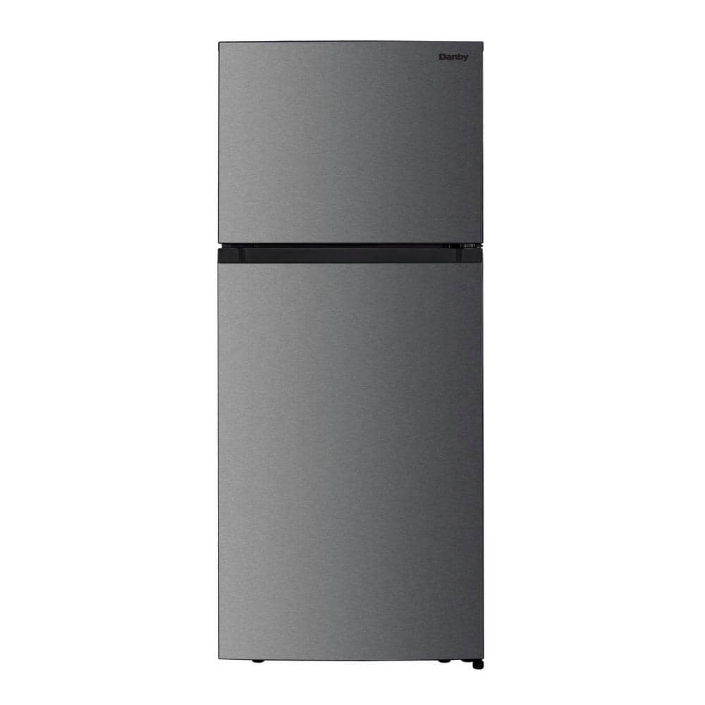 Danby 28 in. 18.0 cu. ft. Top Freezer Refrigerator in Stainless Steel ...