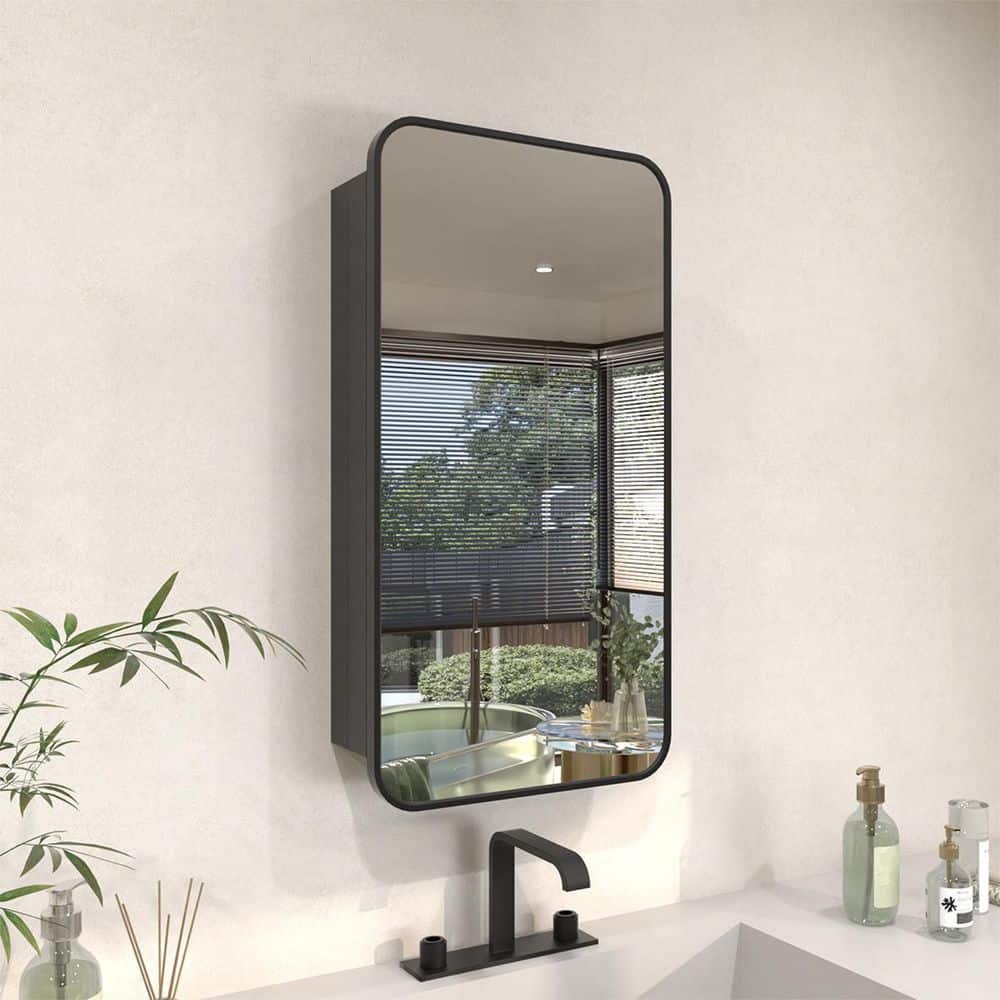 tydex ClearView 15 in. W x 24 in. H Framed Recessed Rectangular Matte ...