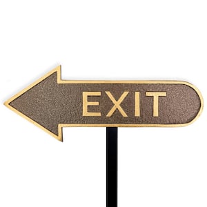 Montague Metal Products 6" x 15.5" Right Arrow Enter Statement Plaque ...