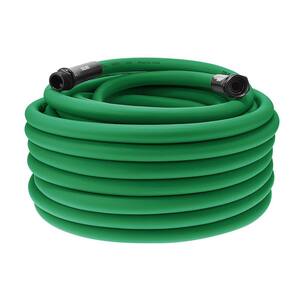 HydroSteel 5/8 in. Dia x 100 ft. Heavy-Duty Green Flexible Light-Weight ...