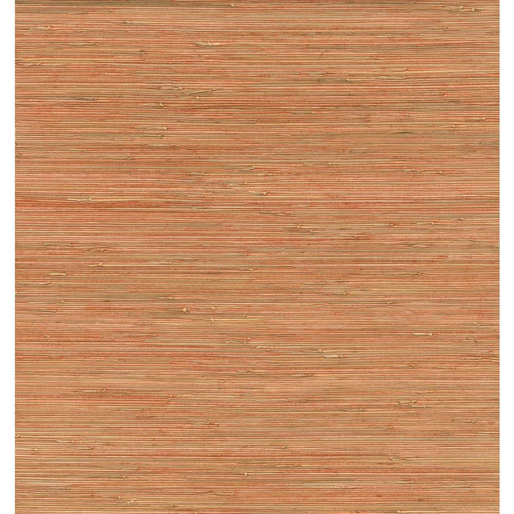 A-Street Prints Shuang Coral Handmade Grasscloth Non-Pasted Grass Cloth ...