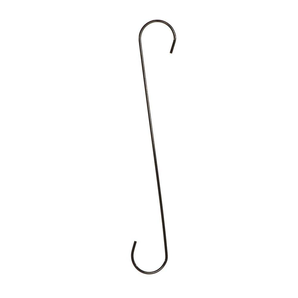 Glamos Wire Products 18 in. Black Heavy Duty Metal Extension Hook (5 ...