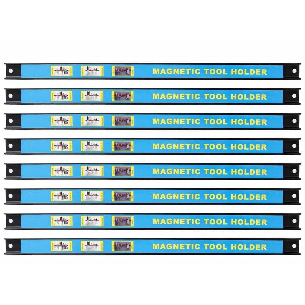 Huluwat 8-Pieces 0.5 in. H x 18 in. W Heavy Duty Steel Slatwall ...