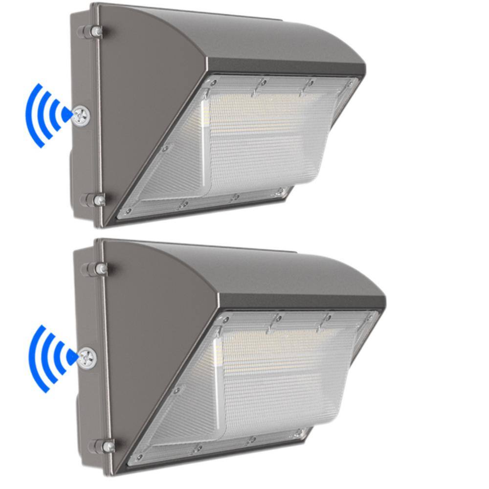 Honbei 800- Watt Equivalent Integrated LED Bronze Dusk to Dawn Wall ...