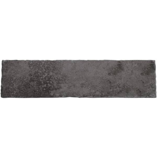 Ivy Hill Tile Mandalay Antracite 2.95 in. x 0.34 in. Polished Ceramic ...