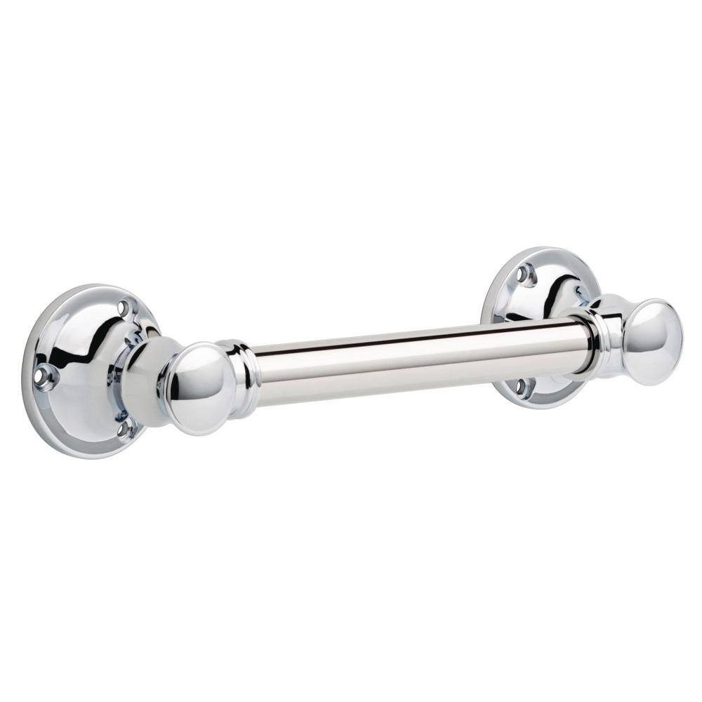 Delta Silverton 9 in. x 7/8 in. Decorative Assist Bar in Chrome ...