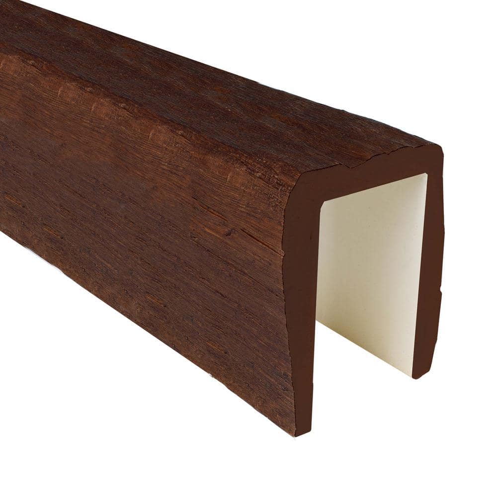 American Pro Decor 9 in. x 9 in. x 15.5 ft. Walnut Vintage Faux Wood ...