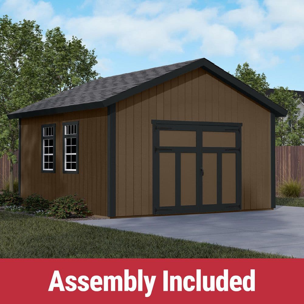 Handy Home Products Professionally Assembled Camden 16 ft. W x 16 ft. D ...