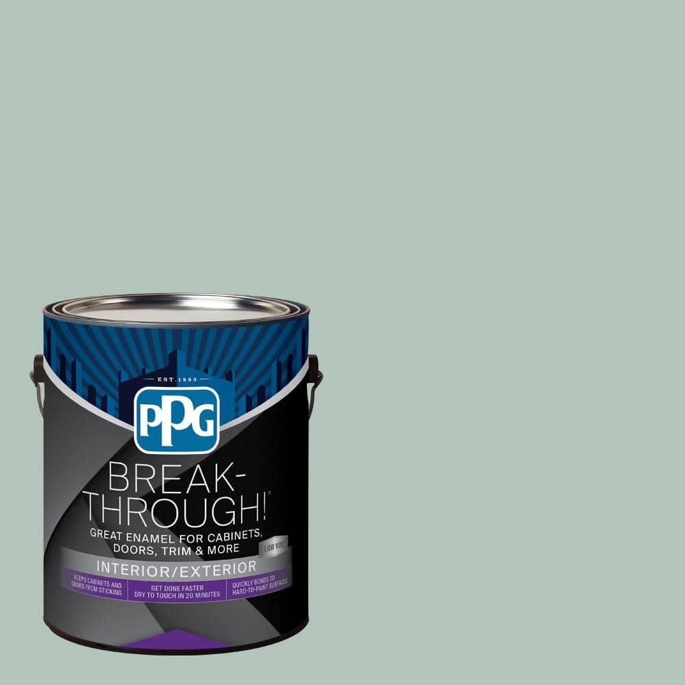 Break-Through! 1 gal. PPG1135-4 Aquamarine Dream Satin Door, Trim ... Break-Through! 1 gal. PPG1135-4 Aquamarine Dream Satin Door, Trim ...