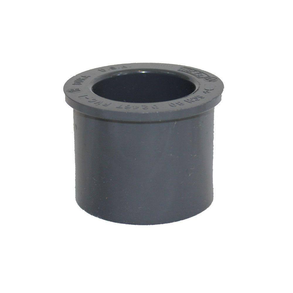 DURA 2 in. x 1-1/2 in. Sch. 80 PVC Red Bushing C837-251 - The Home Depot