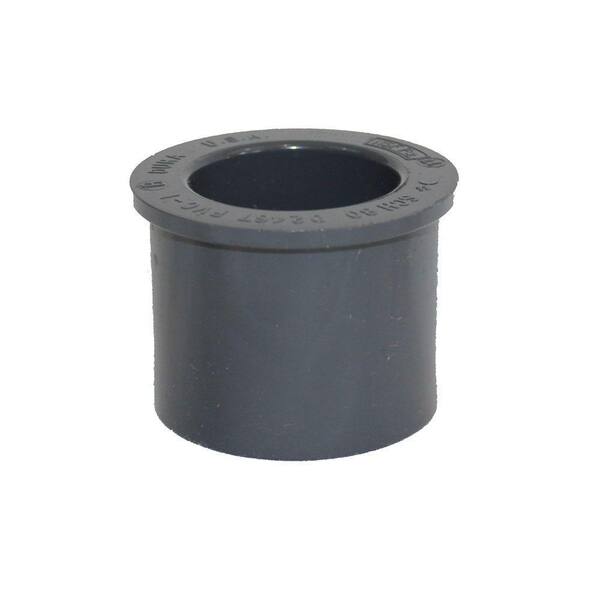 DURA 2 in. x 1-1/2 in. Sch. 80 PVC Red Bushing C837-251 - The Home Depot
