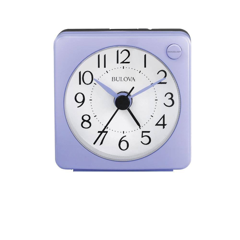 Bulova The Violet 2.2 in. travel alarm clock in violet, ultra small ...