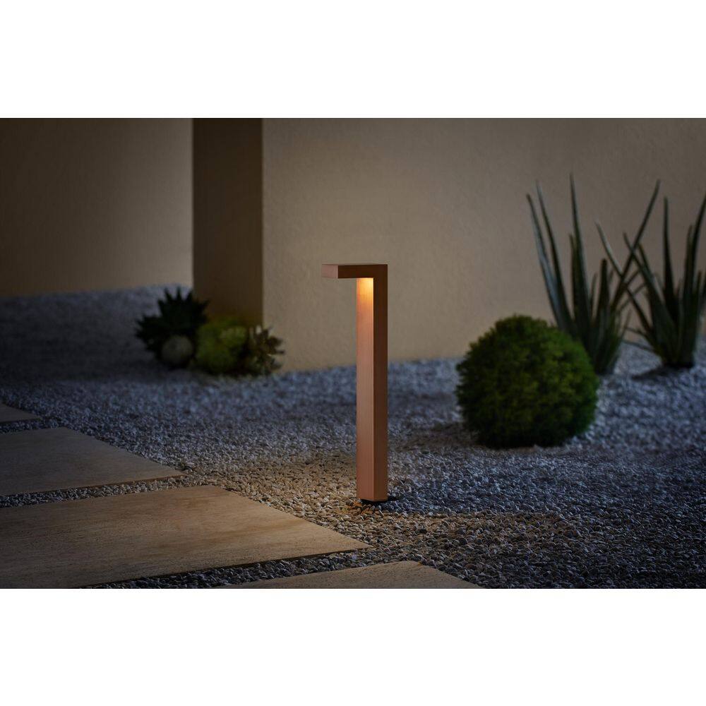 Hampton Bay Jemison 158 Lumen Low Voltage Chemical Copper Hardwired ...