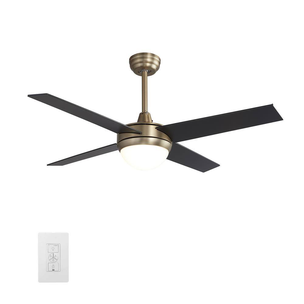 CARRO Nova 52 in. Integrated LED Indoor Gold Smart Ceiling Fan with ...