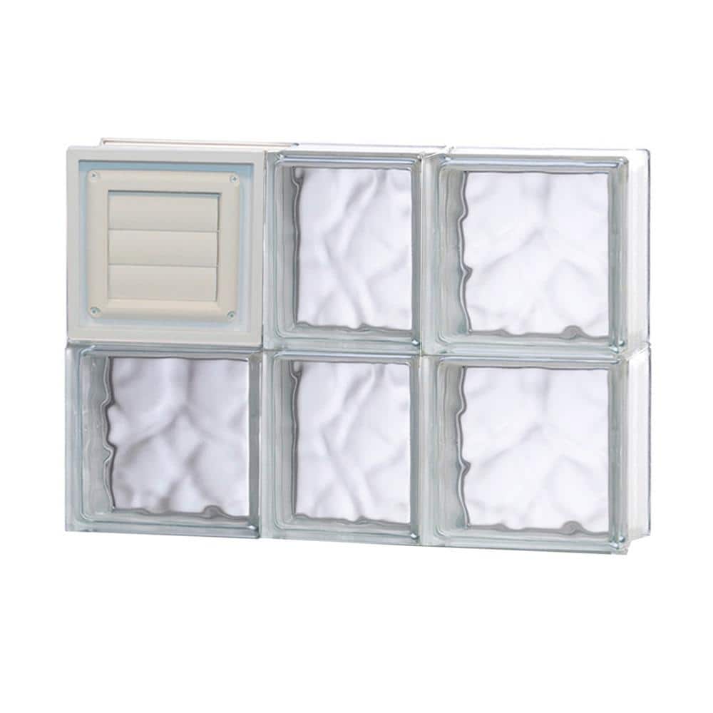 Clearly Secure 21.25 in. x 15.5 in. x 3.125 in. Frameless Wave Pattern ...