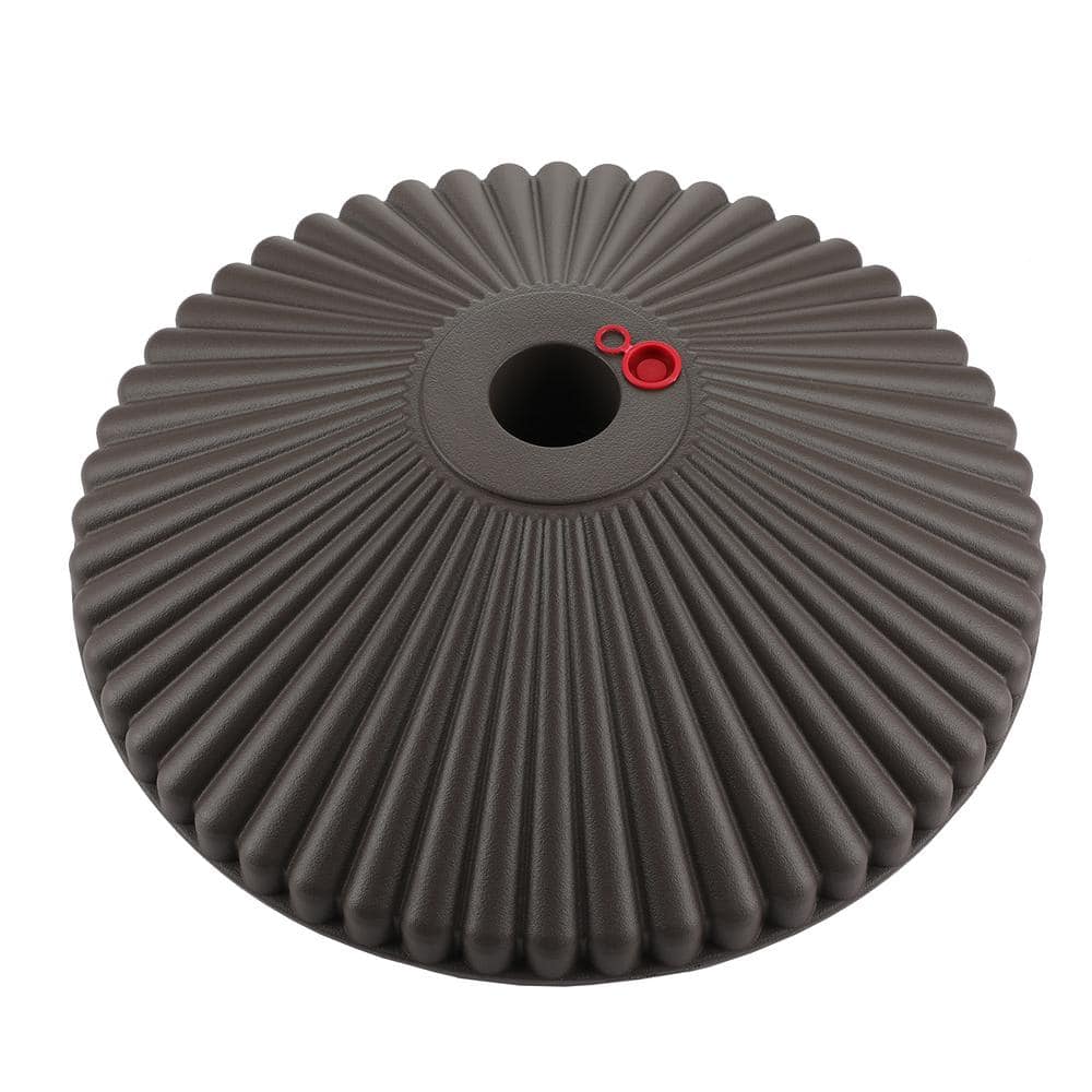 Clihome Patio Umbrella Base Stand Up to 100 lbs. with 2 Handle Knob in ...