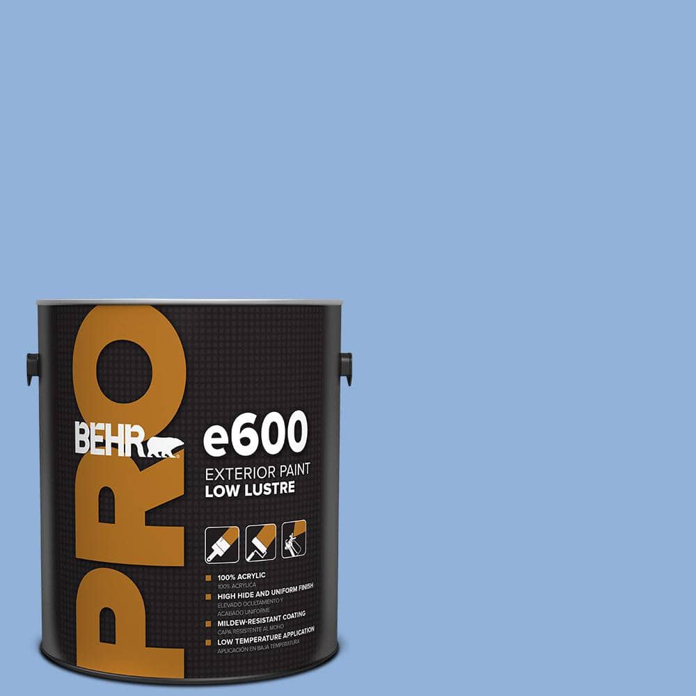 BEHR PRO 1 gal. #580B-5 Cornflower Blue Low Luster Exterior Paint ...