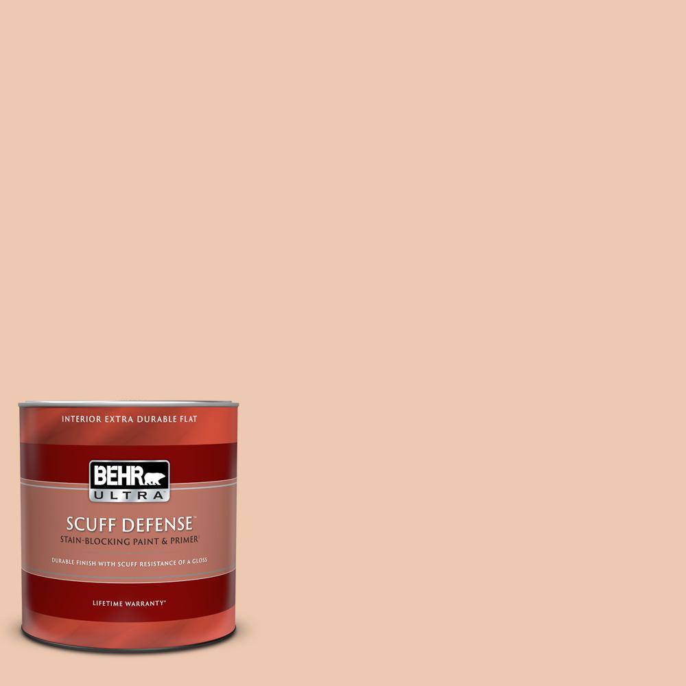BEHR ULTRA 1 qt. #MQ3-39 Sweet Pastel Extra Durable Flat Interior Paint ...