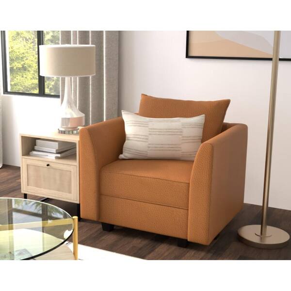 Caramel color accent chair store