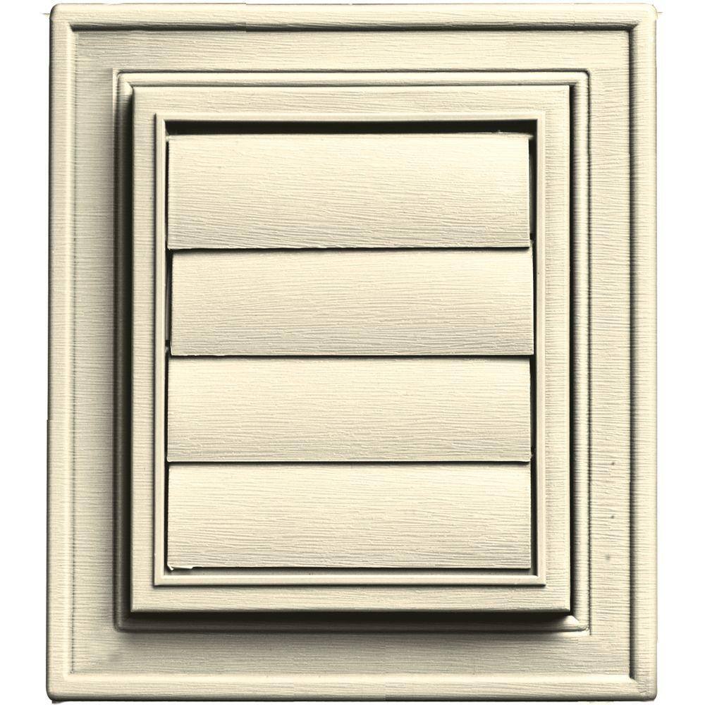 Builders Edge Square Exhaust Siding Vent #020-Heritage Cream ...