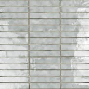 CRUZ BAY STUDIO Bedouin Light Grey Subway Tile 4 in. x 6 in. Glossy ...
