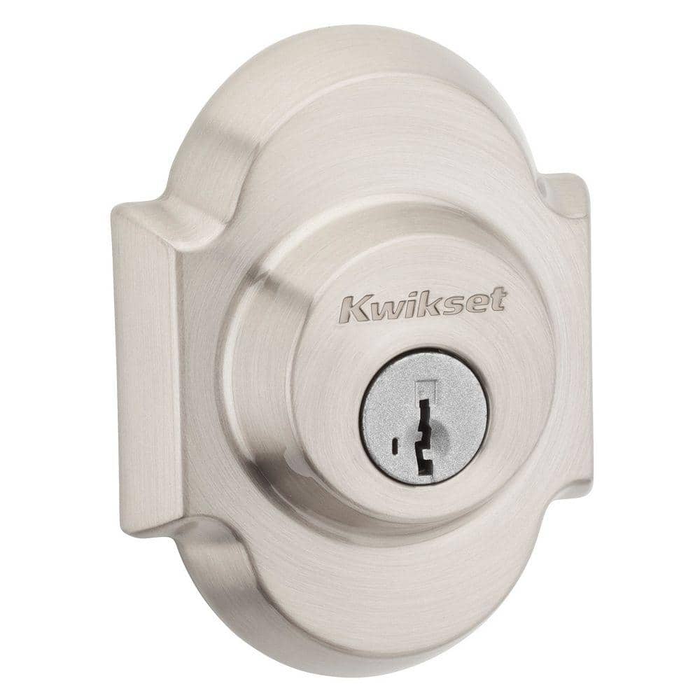 Kwikset Austin Satin Nickel Double Cylinder Deadbolt Featuring SmartKey ...