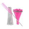 Trail Chasers 6 in. Pink Ground Markers - Whiskers and Stakes (25-Pack ...
