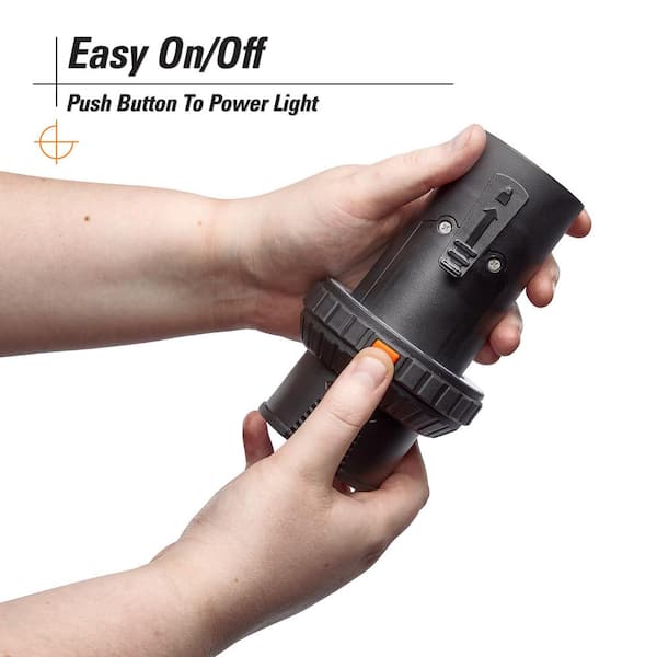 RIDGID 2-1/2 in. LED Lighted Cuff and Locking Telescoping Extension ...