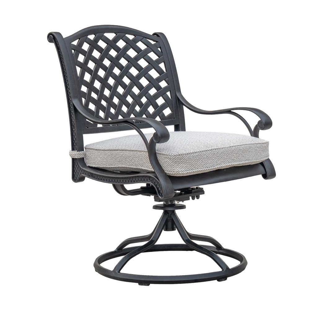 GC GATHERCRAFT Castle Rock 360° Swivel Rocker Cast Aluminum Outdoor ...