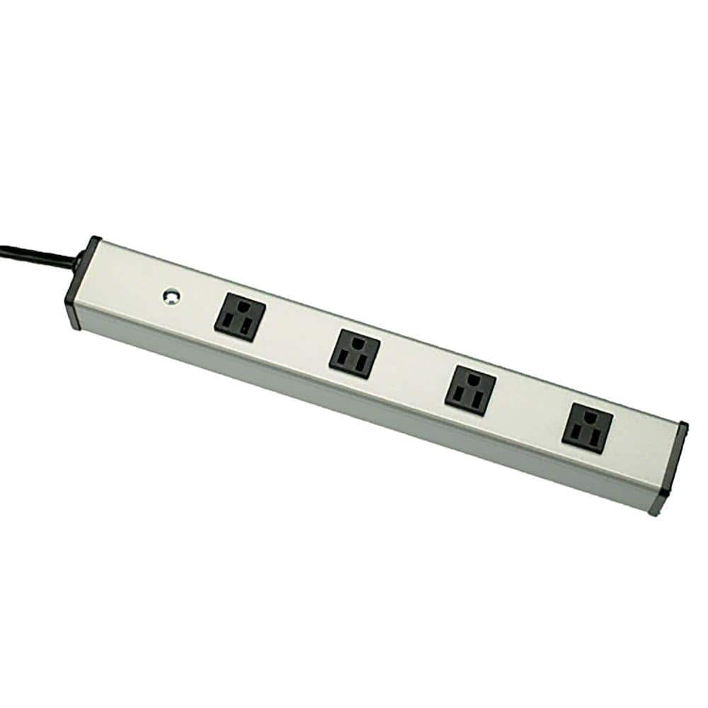 Legrand Wiremold 4-Outlet 15 Amp Compact Power Strip, 6 ft. Cord ...