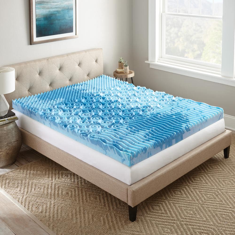 Reviews for Boyd Sleep 4 in. Queen Cooling Gel 7-Zone Memory Foam ...