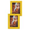 Wexford Home Modern 3.5 in. x 5 in. Yellow Picture Frame (Set of 2 ...