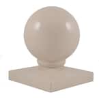Weatherables 4 in. x 4 in. Khaki Vinyl Ball Post Cap AKCP-BALL-4 - The ...