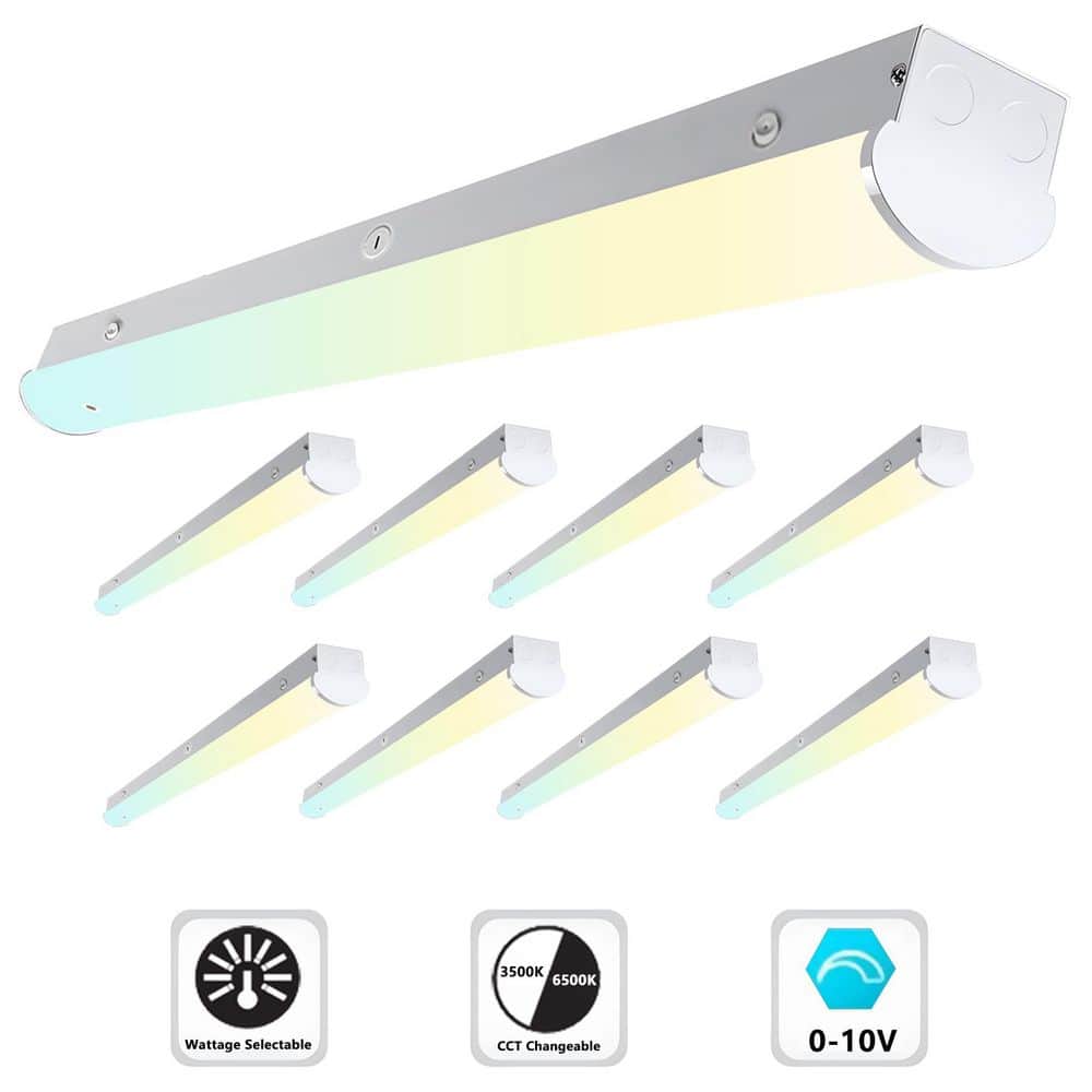 Haloitte 4ft. 200-Watt Equivalent 60-Watt Adjustable Lumen&CCT Linkable ...