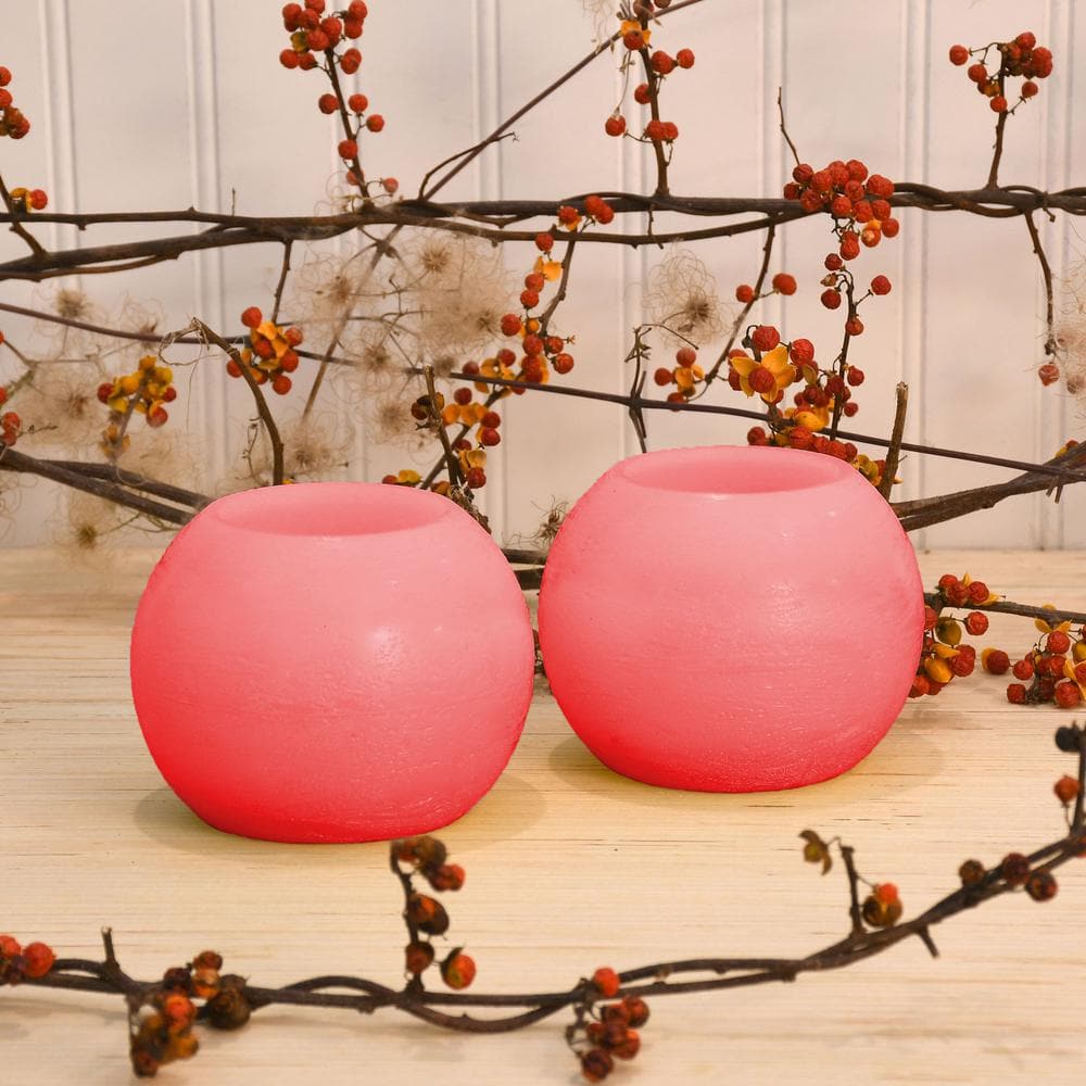 LUMABASE Battery Operated Wax LED Candles - Color Changing (set of 2 ...