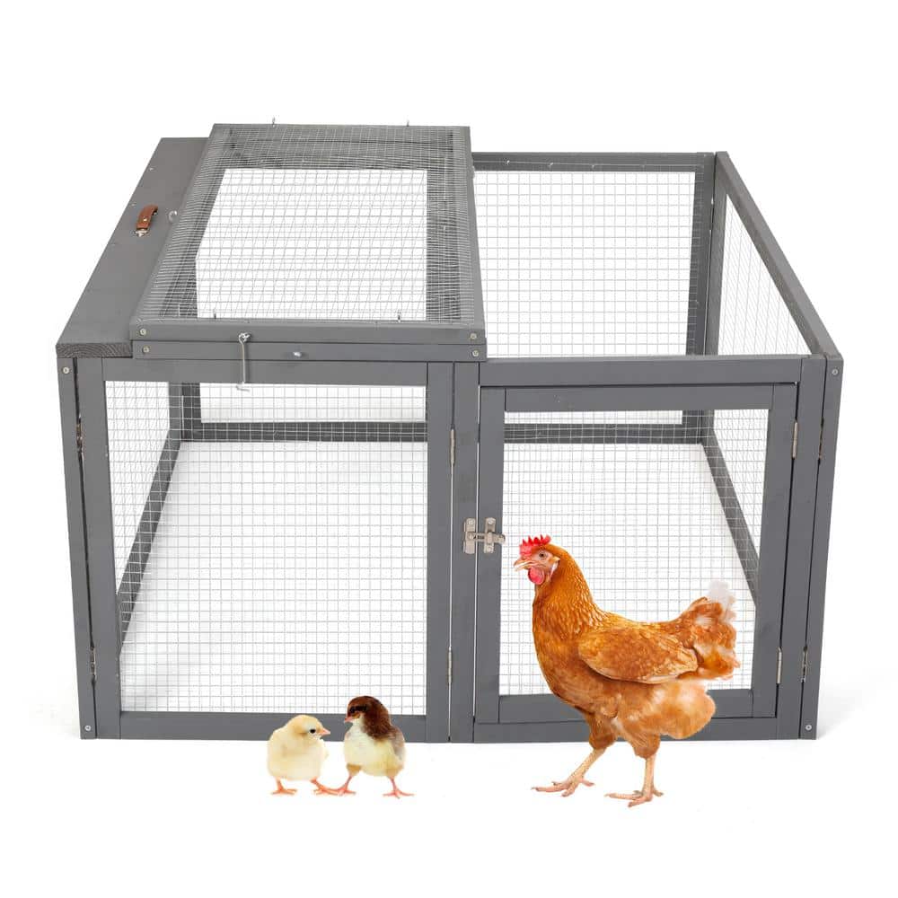 COZIWOW 45 in. L Chicken Coop Rabbit Hutch with Openable COZIWOW 45 in. L Chicken Coop Rabbit Hutch with Openable