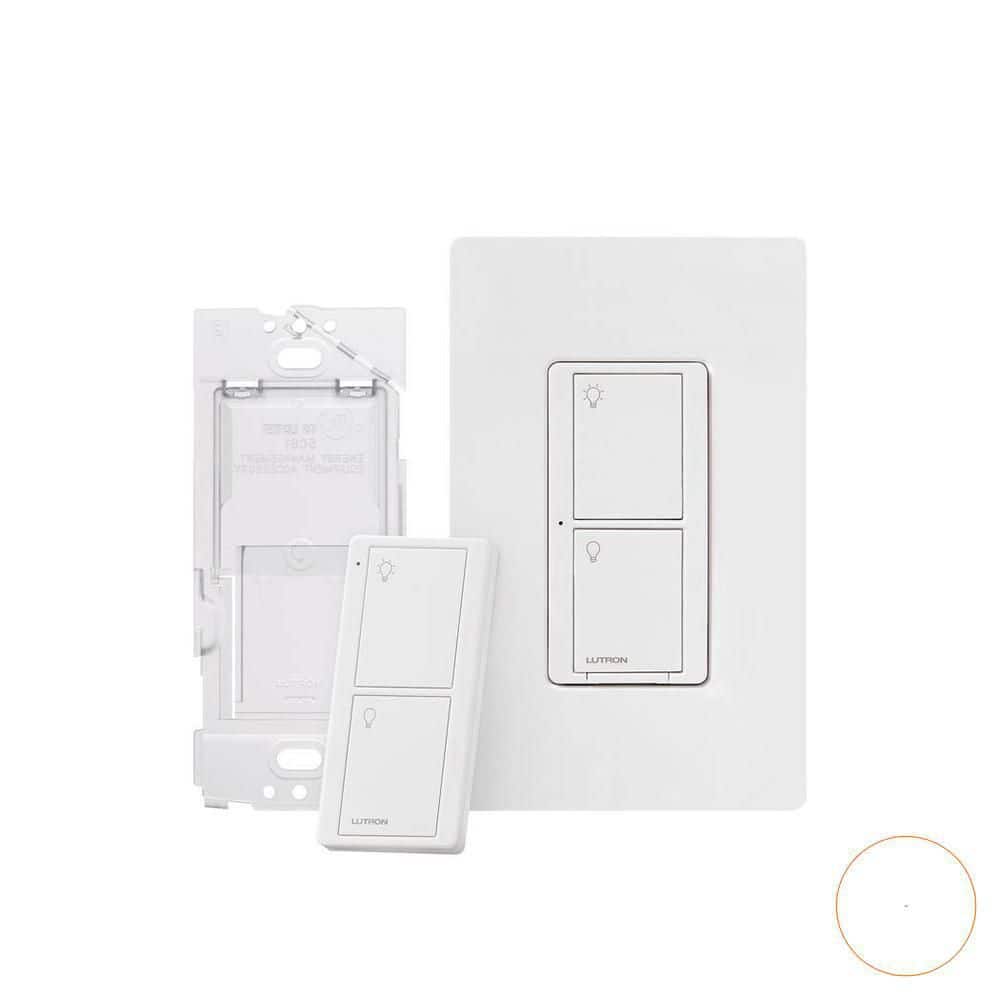 Lutron Caseta Smart Switch 3 Way Kit with Remote/Bracket for Bulbs/Fans ...