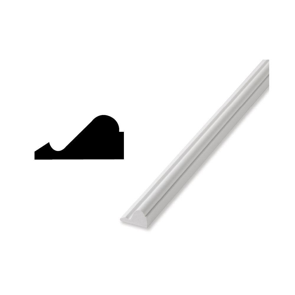 WG 164 11/16 in. x 1-1/8 in. Polystyrene Base Cap Moulding 10001923 ...