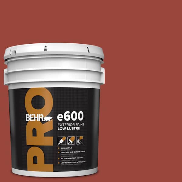 BEHR PRO 5 gal. #S-H-190 Antique Red Low Luster Exterior Paint PR62305 ...