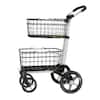 Scout Cart Folding Utility Cart, 2 Removable Baskets 7 in. Swivel Front ...
