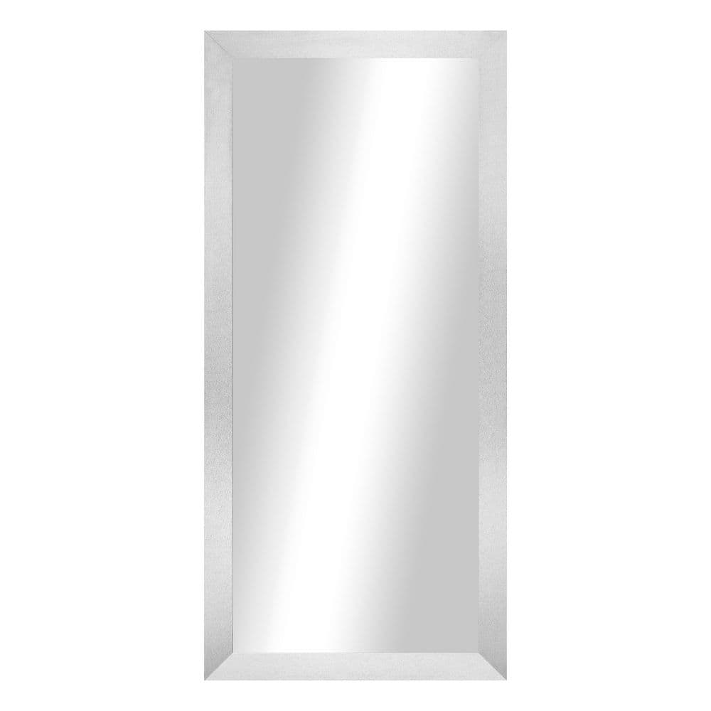 Rayne Mirrors Modern Rustic (42 in. W x 33 in. H) Silver Platinum MDF ...